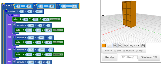 Arckit Furniture with BlocksCAD 3D Modelling and 3D Printing | Tech Age ...