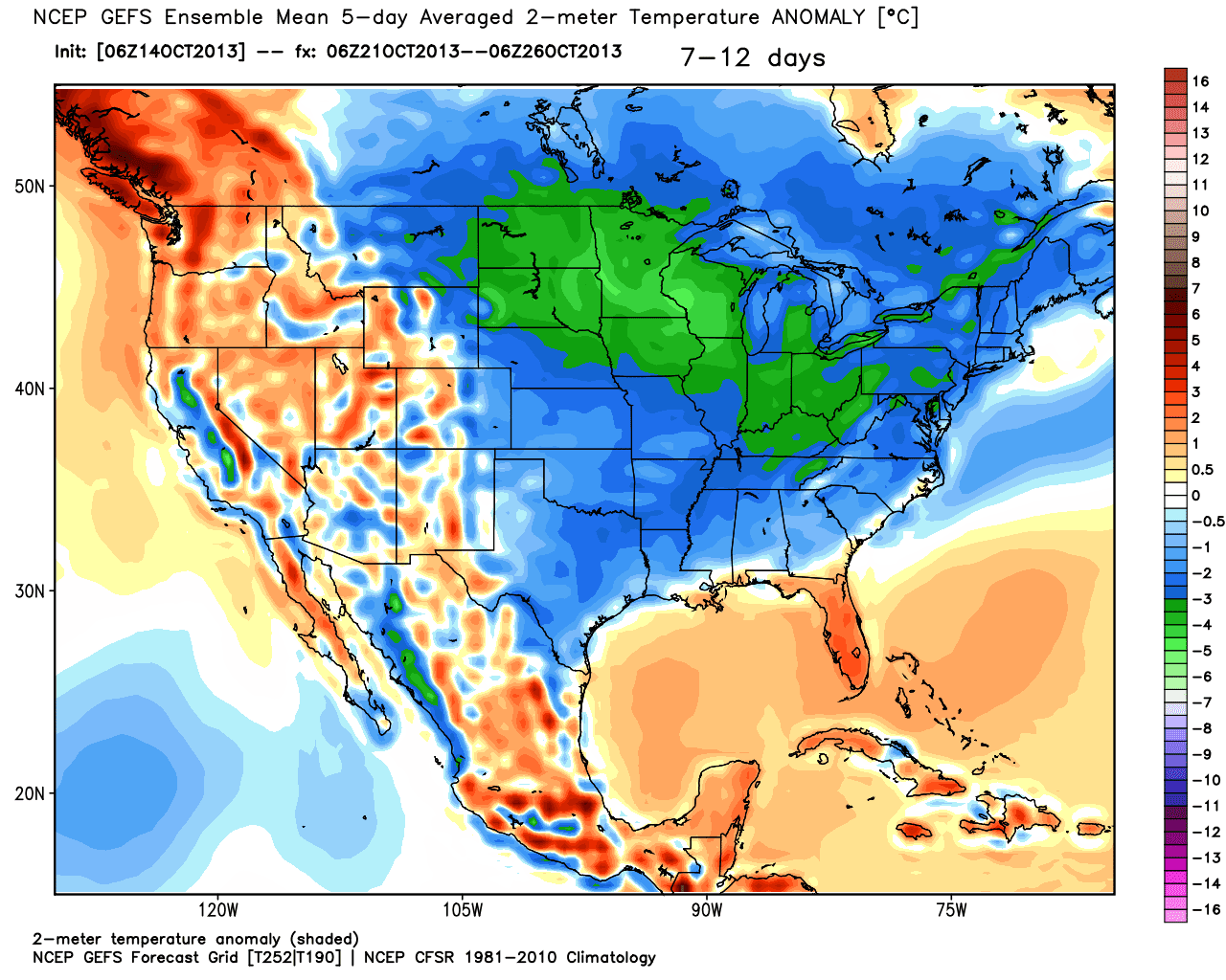Weather Willy's Weather: Next Week's Temperature Departures From Normal