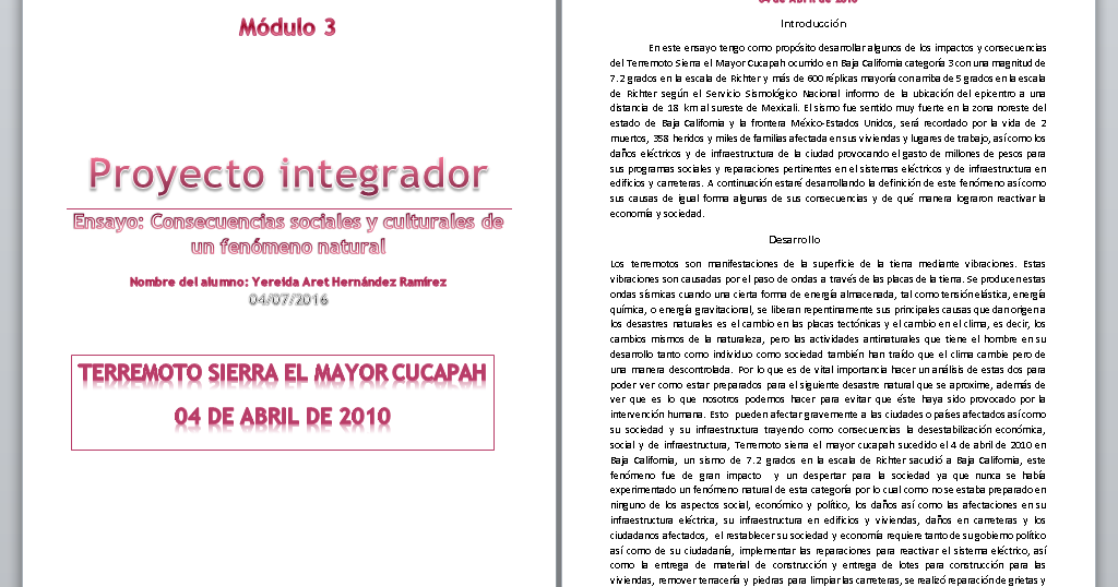 Mi proyecto Prepa en linea SEP: Modulo 3 Proyecto integrador