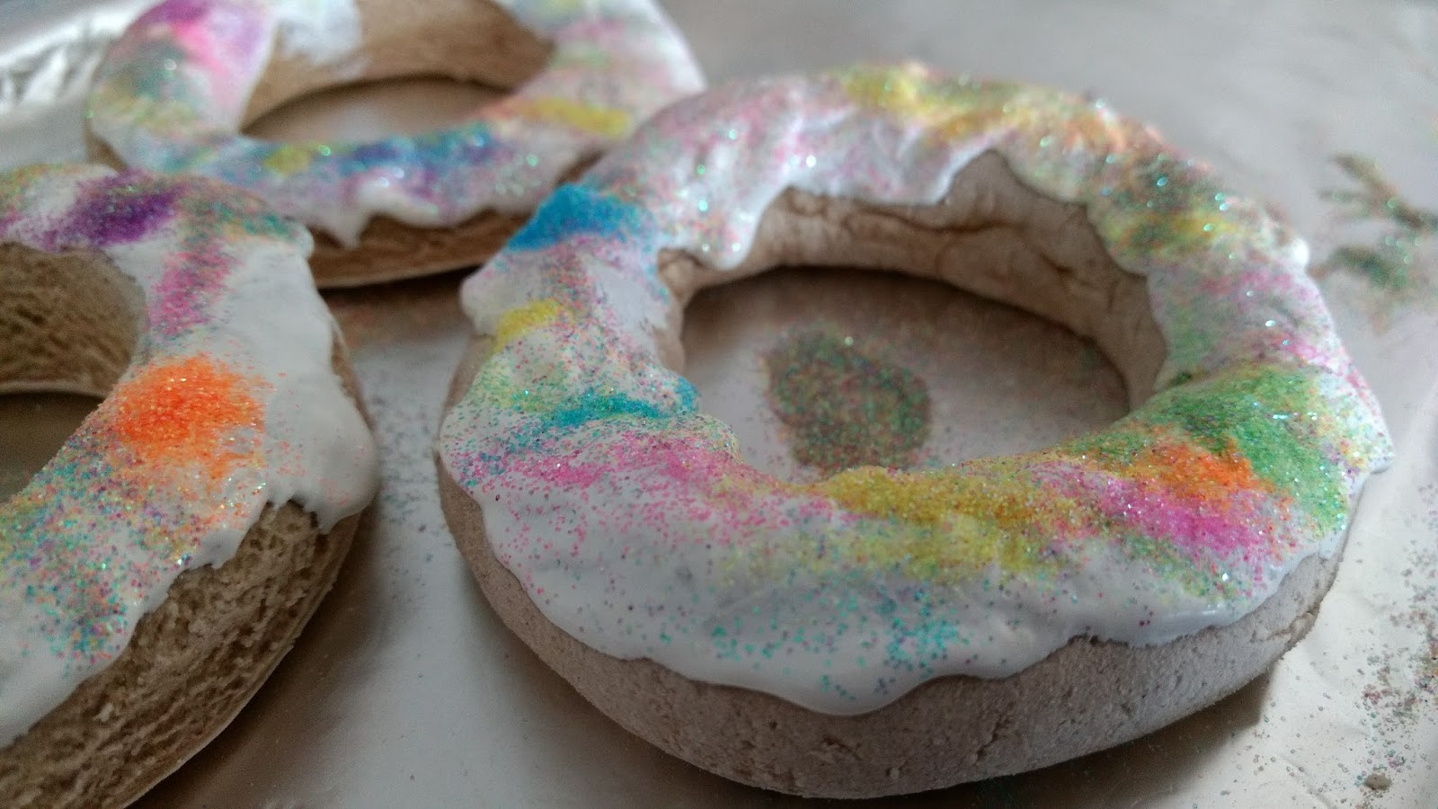 Crafting with Suzanne (& Jessica): Salt Dough Donuts