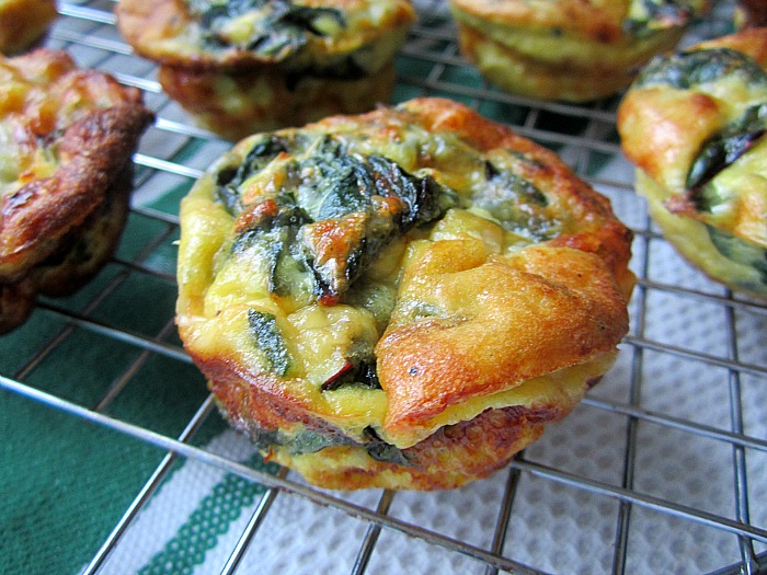 Mini Swiss Chard Quiches