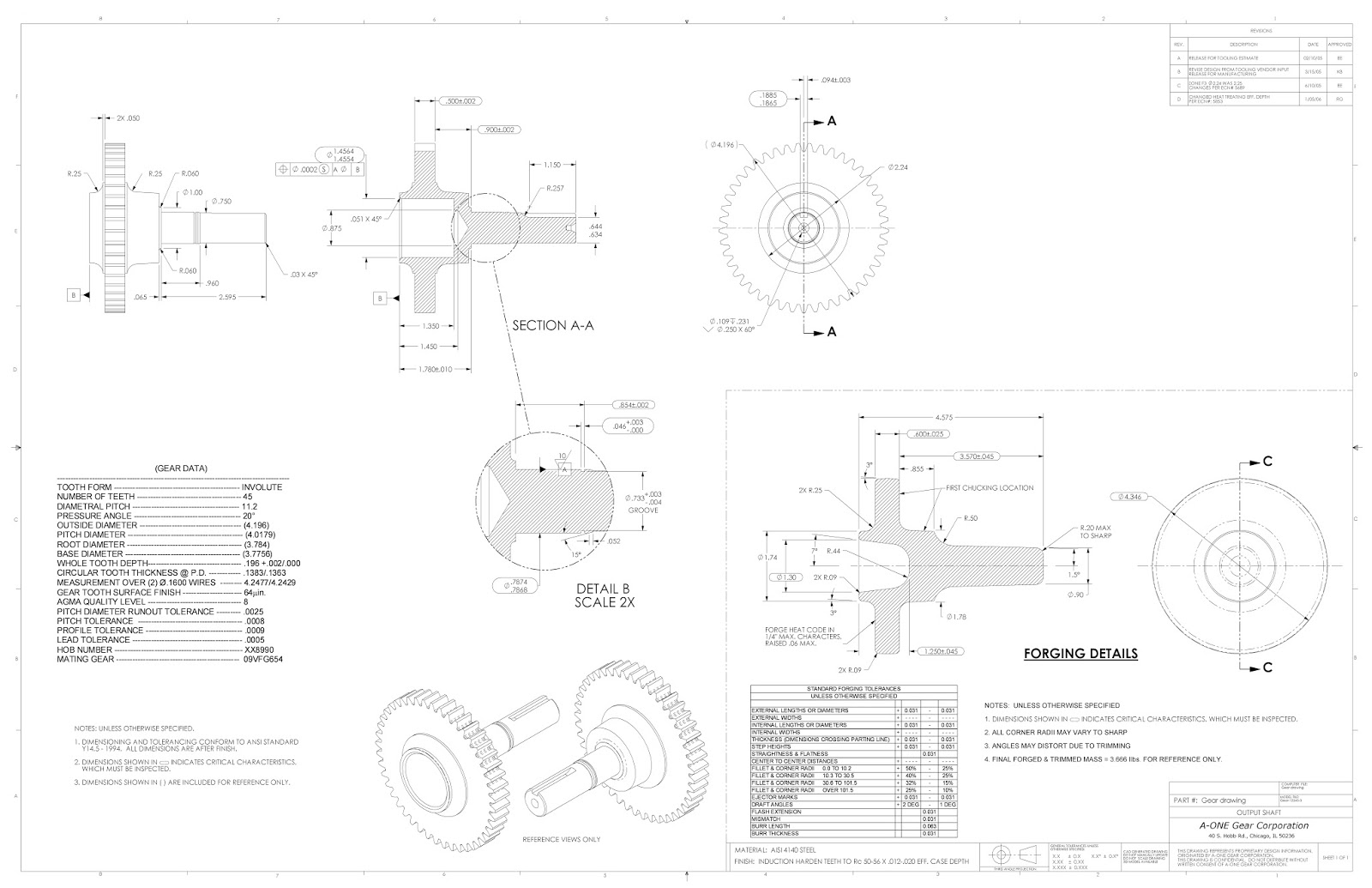 Mechanical Parts Drawing for practice ~ KNOW-ME