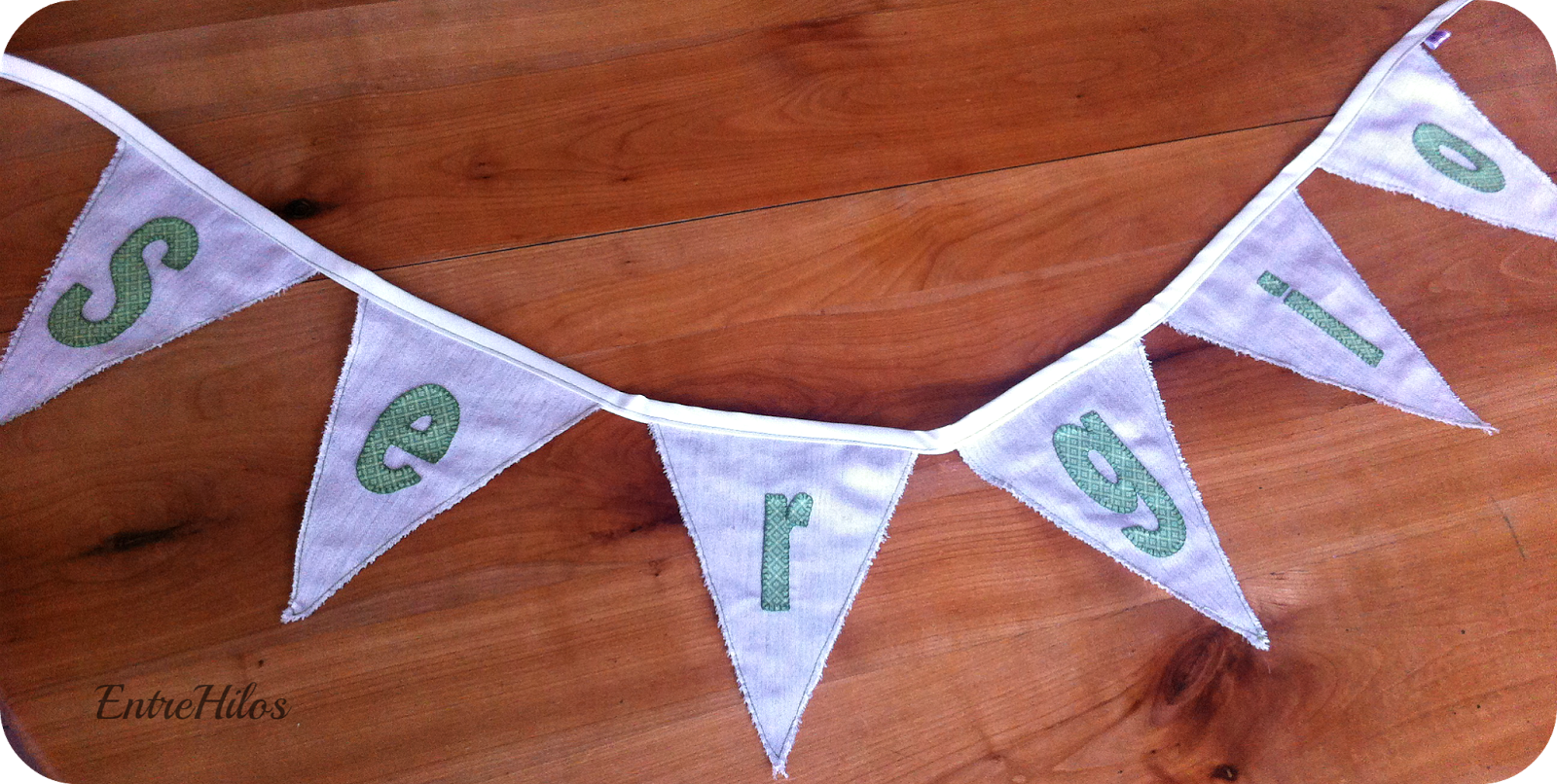 EntreHilos y algo más: DIY: COMO HACER UN BOUNTING O GUIRNALDA DE ...