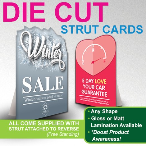 Betterprinting: Die Cut Strut Cards