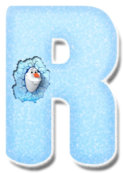 Alfabeto de Olaf para Imprimir Gratis. Frozen Olaf Letters. - Oh my ...