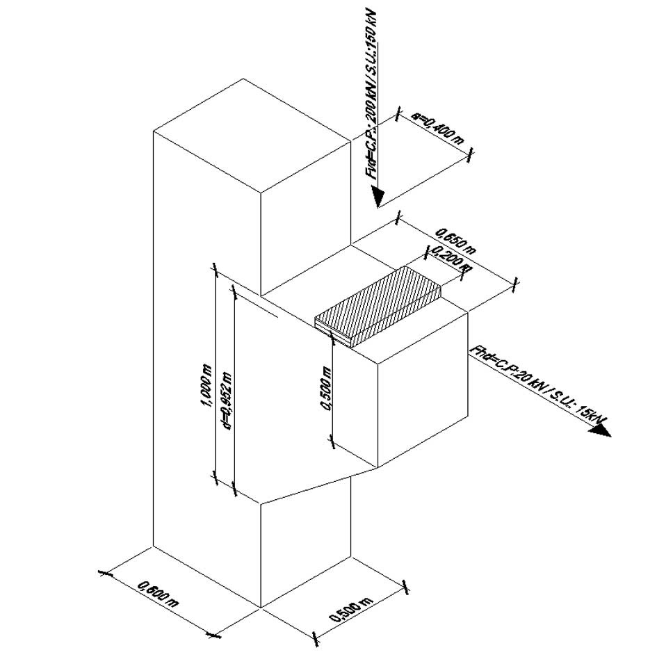 CUADERNO DE ESTRUCTURAS: Ménsula Corta( I )