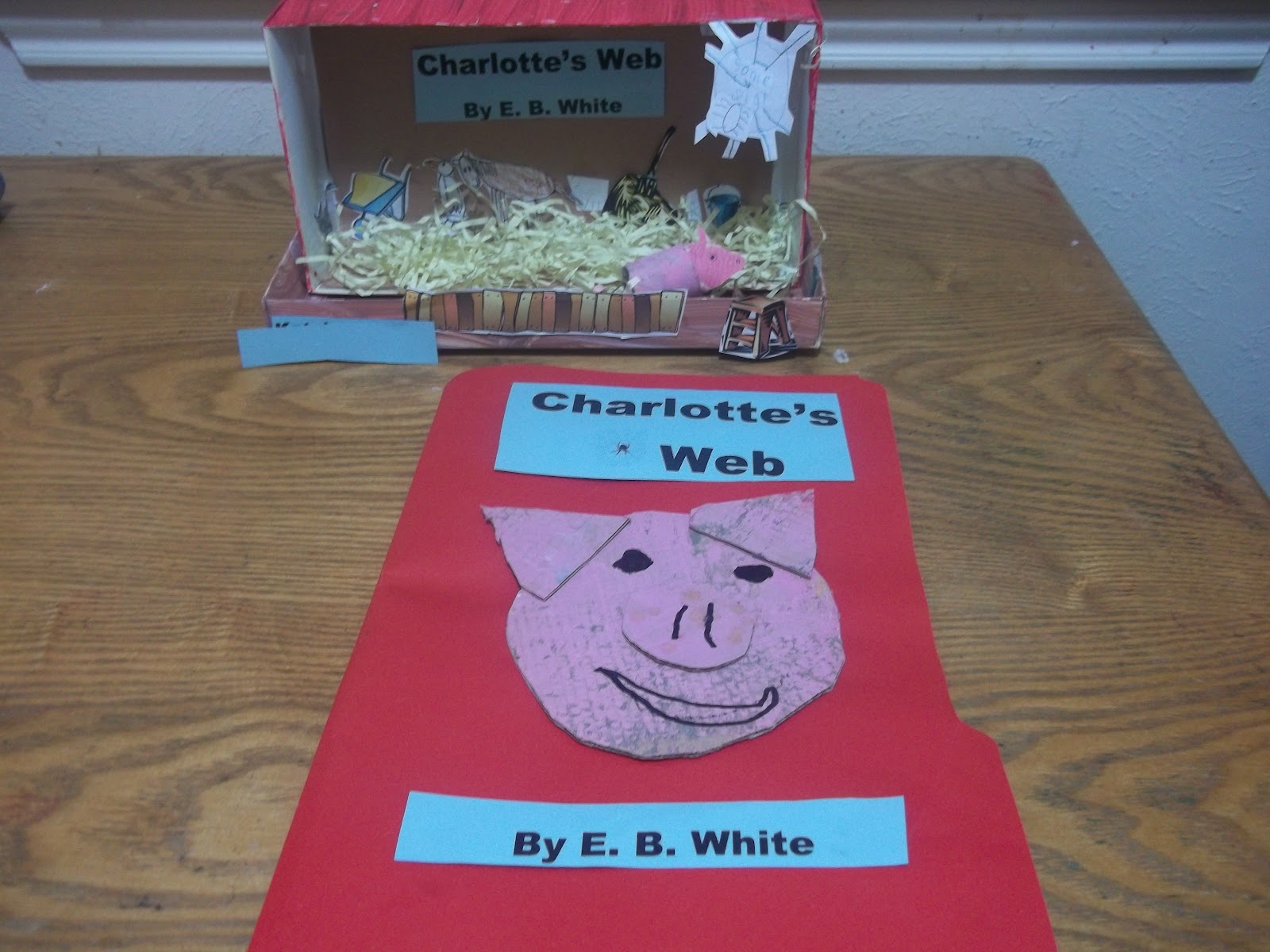 Charlotte's Web Lapbook, crafts, diorama -all done! | Piwi Kids