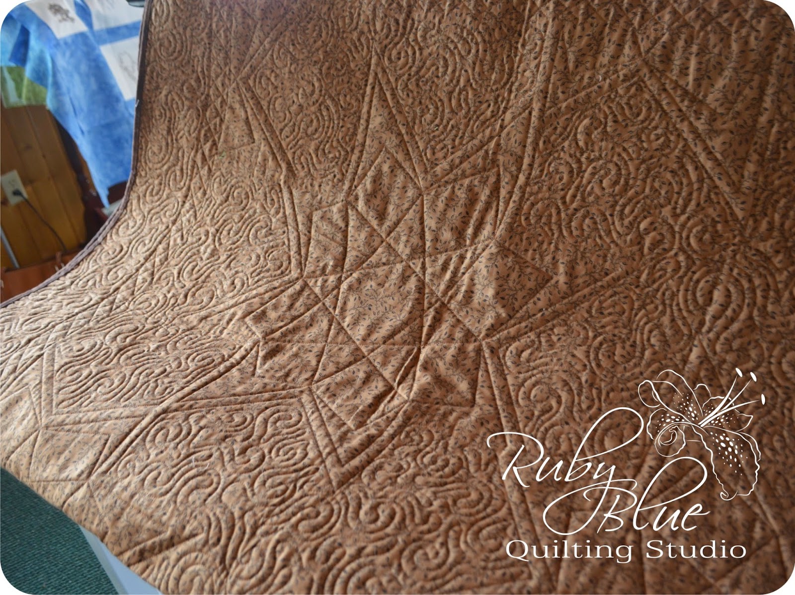 Ruby Blue Quilting Studio: Machine Quilting: Wonky Rustic Stars