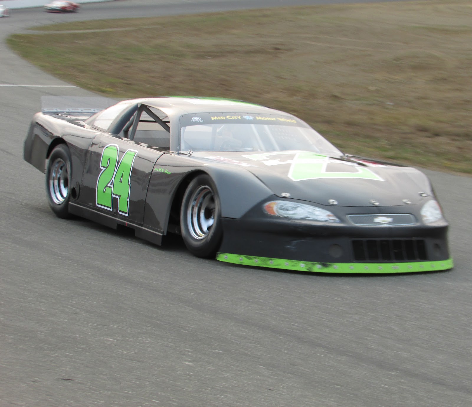 Late Model Stock Car Racing In Northern California: Leazer goes wire-to ...