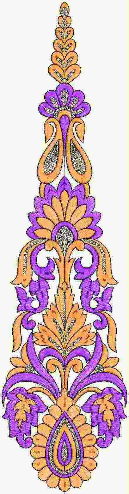 Embdesigntube: Fashion Popular Kali Patch Designs For Heavy Dresses