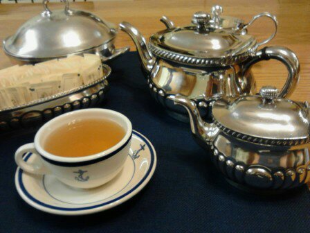 Grandma Linda's Daydreams: Tea with the USN Silver and China!