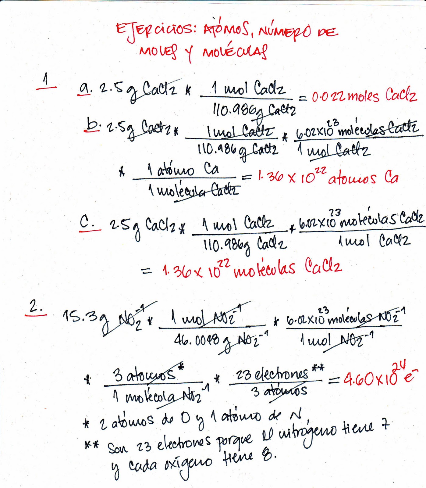 QUIMICA URURAL INGENIERIA SEDE IV-23: RESOLUCION DE HOJAS DE EJERCICIOS