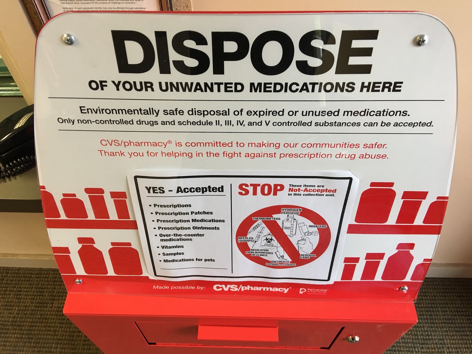 Drug Take-Back Box