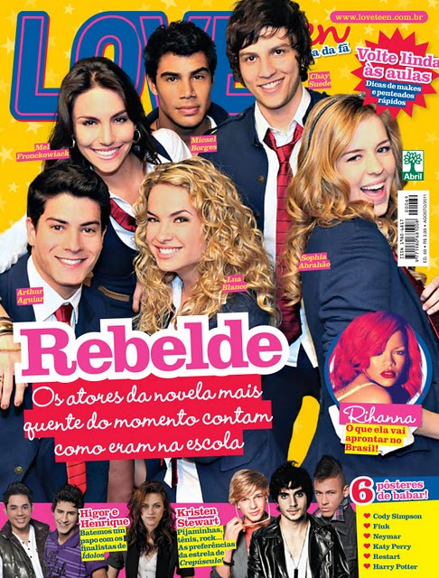 Rebelde Record Brasil: Rebeldes nas revistas teens