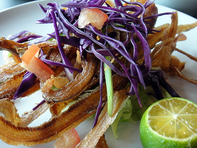 Karing-karing. Crispy dried threadfish, kinda like super-sized ikan ...