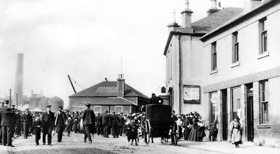 Tour Scotland: Old Photograph Sunnyside Road Coatbridge Scotland