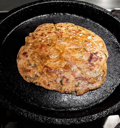 Rajgira Roti - A Flat Bread with Amaranth Seeds Flour