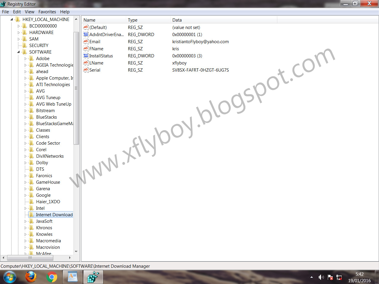 xFlyboy Blogspot: Cara Mengatasi Fake Serial Number IDM ( Internet ...