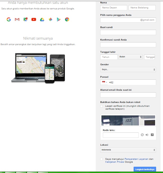 Cara Membuat Email di Gmail Terbaru - Blog Assalam