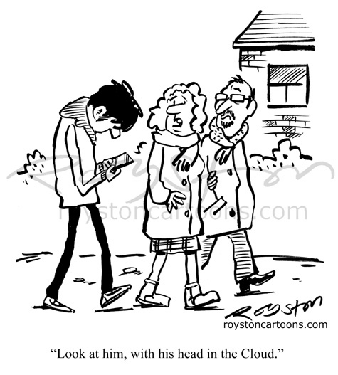 Royston Cartoons: Technology cartoon: In another world