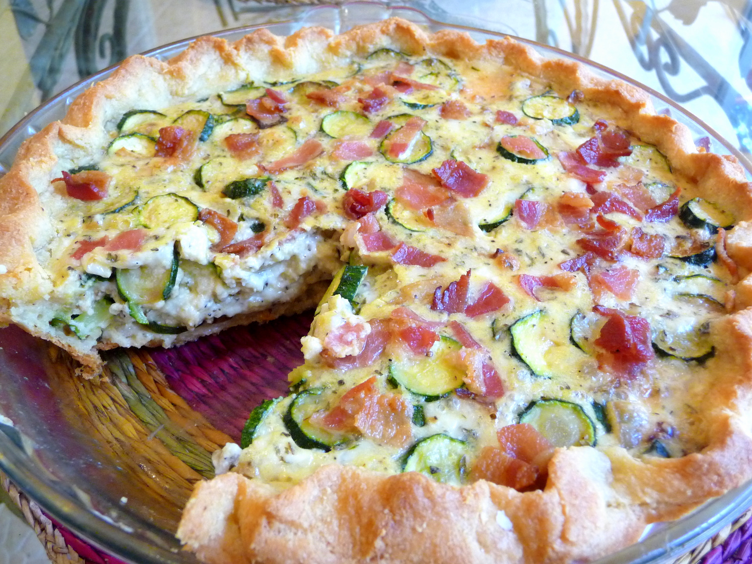 MIRACLE DOUGH CHEESY ZUCCHINI QUICHE