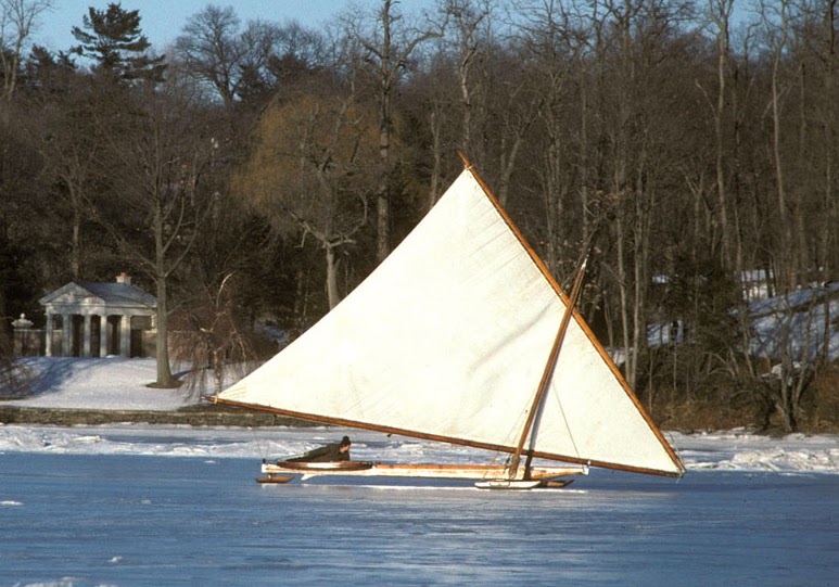 White Wings and Black Ice : Boats of the Hudson River Ice Yacht Club
