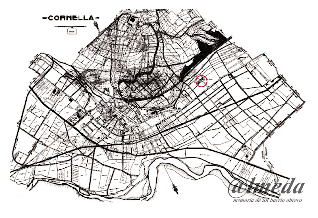 Plano de Cornellà 1928 | Almeda