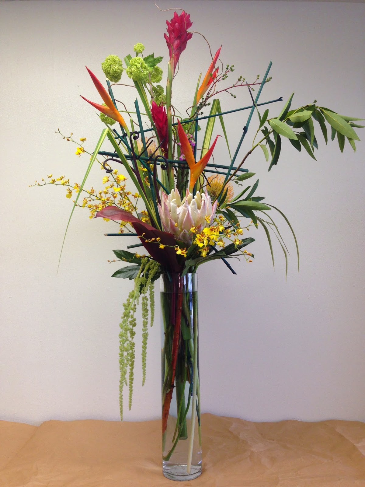 flower classroom: Advanced ~~Tropical Design Class images