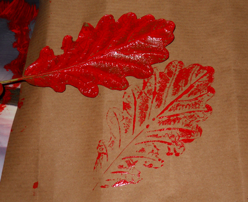 The Frugal Graduate: Autumnal Leaf Print Wrapping Paper