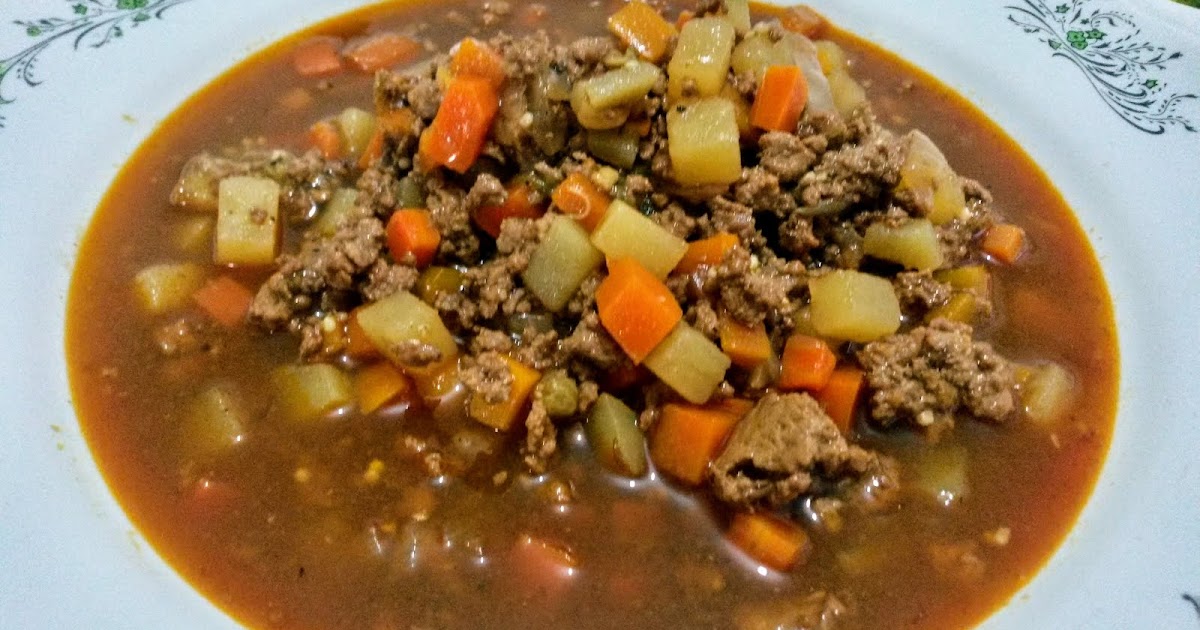 PICADILLO CON TOMATE VERDE