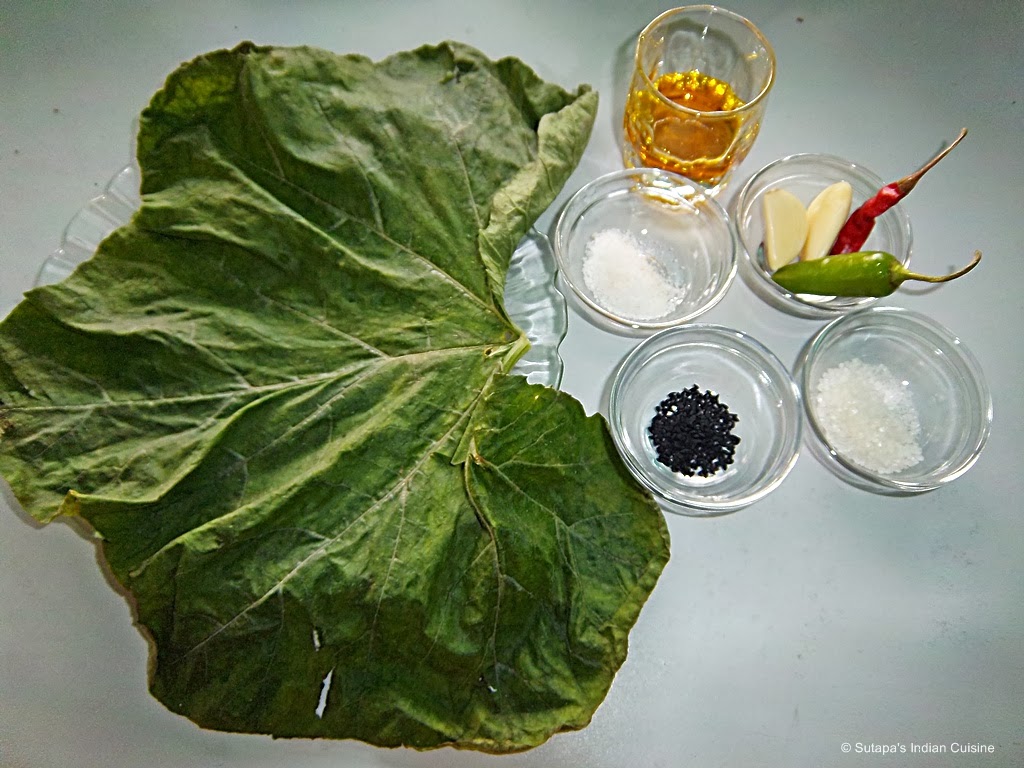 Lou Patta Bata /Bottle Gourd Leaves Paste