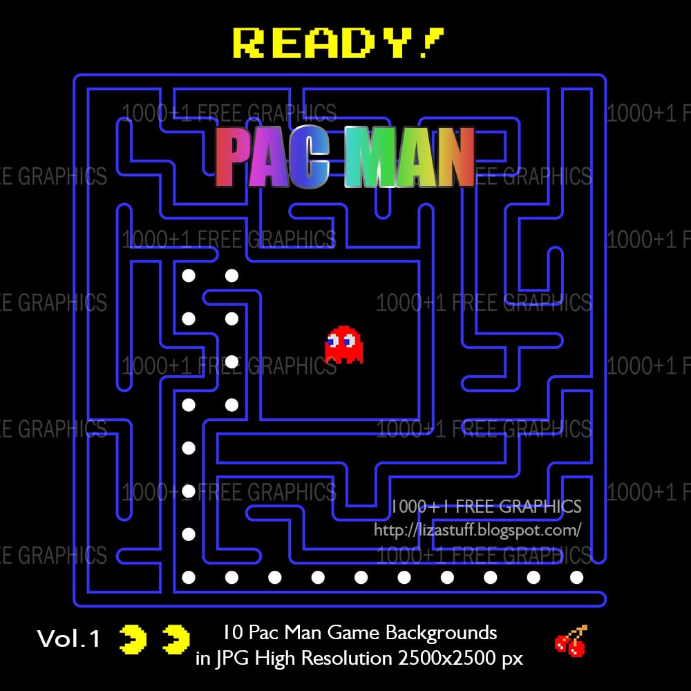 10 Pac Man Game Backgrounds in High-Res. | Στάλες στο γαλάζιο