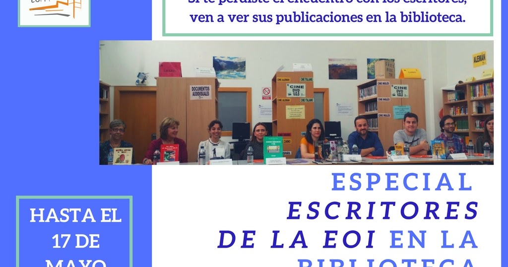 Biblioteca de la EOI de Murcia: Especial "ESCRITORES DE LA EOI"