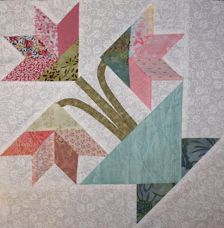 Sarah Lynn's Quilting: Carolina Lily Blocks for the Basket of Lilies Quilt
