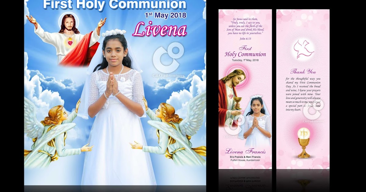 C & O ad-ventures: First Holy Communion Thanks Card