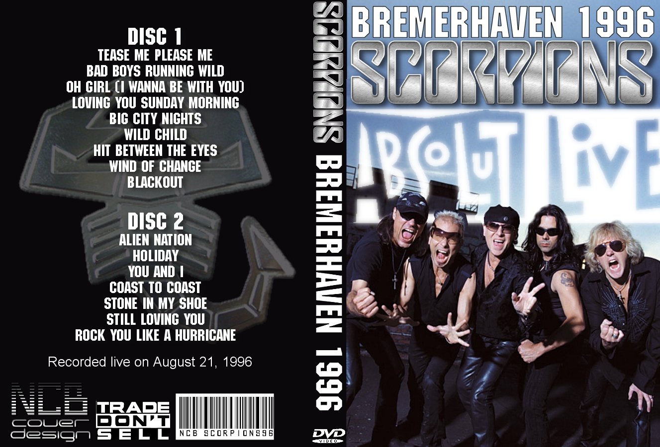 DVD Concert TH Power By Deer 5001: Scorpions - Live in Bremerhaven ...