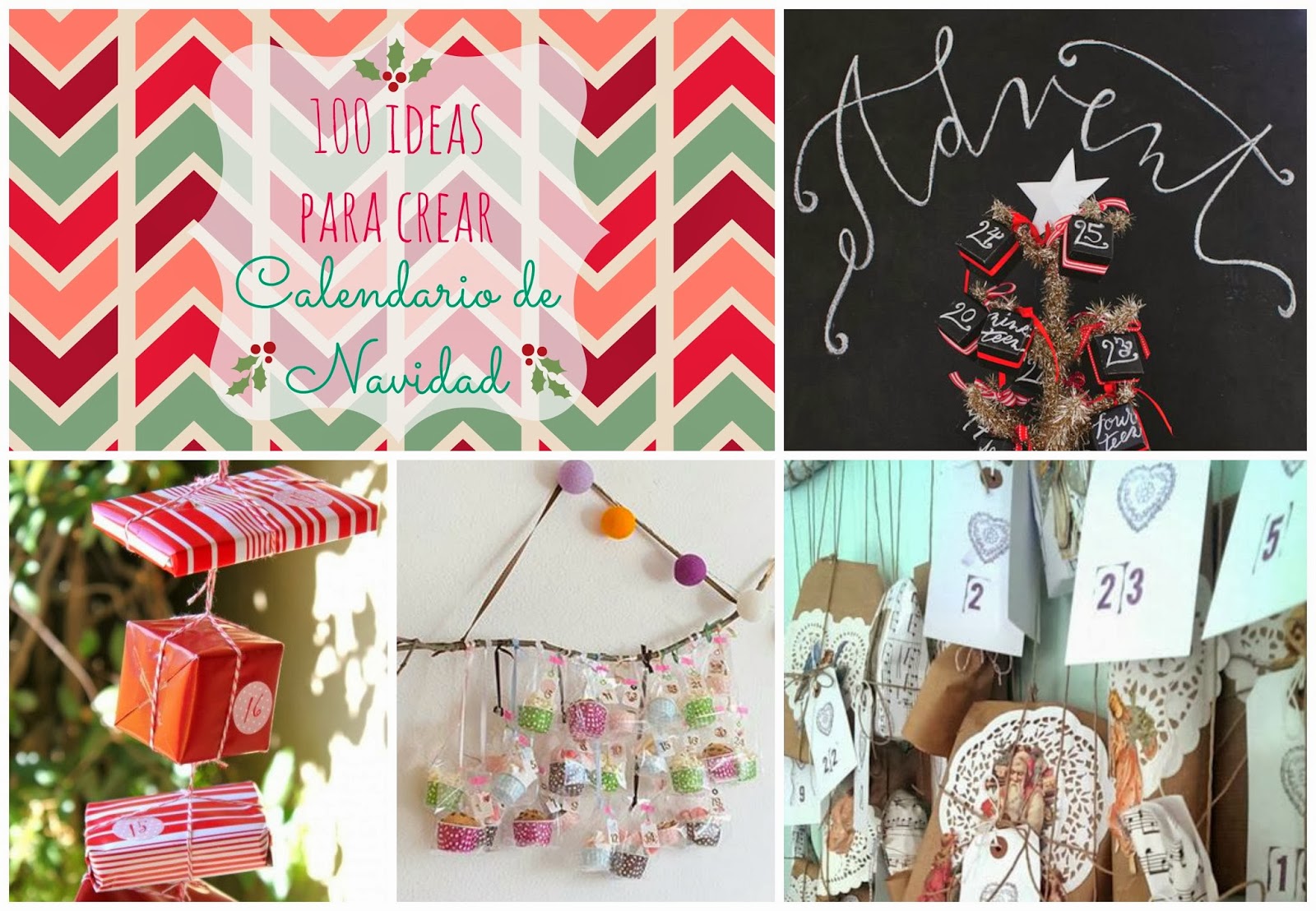 Recursos: 100 Ideas para crear el Calendario de Navidad - LLUVIA DE IDEAS