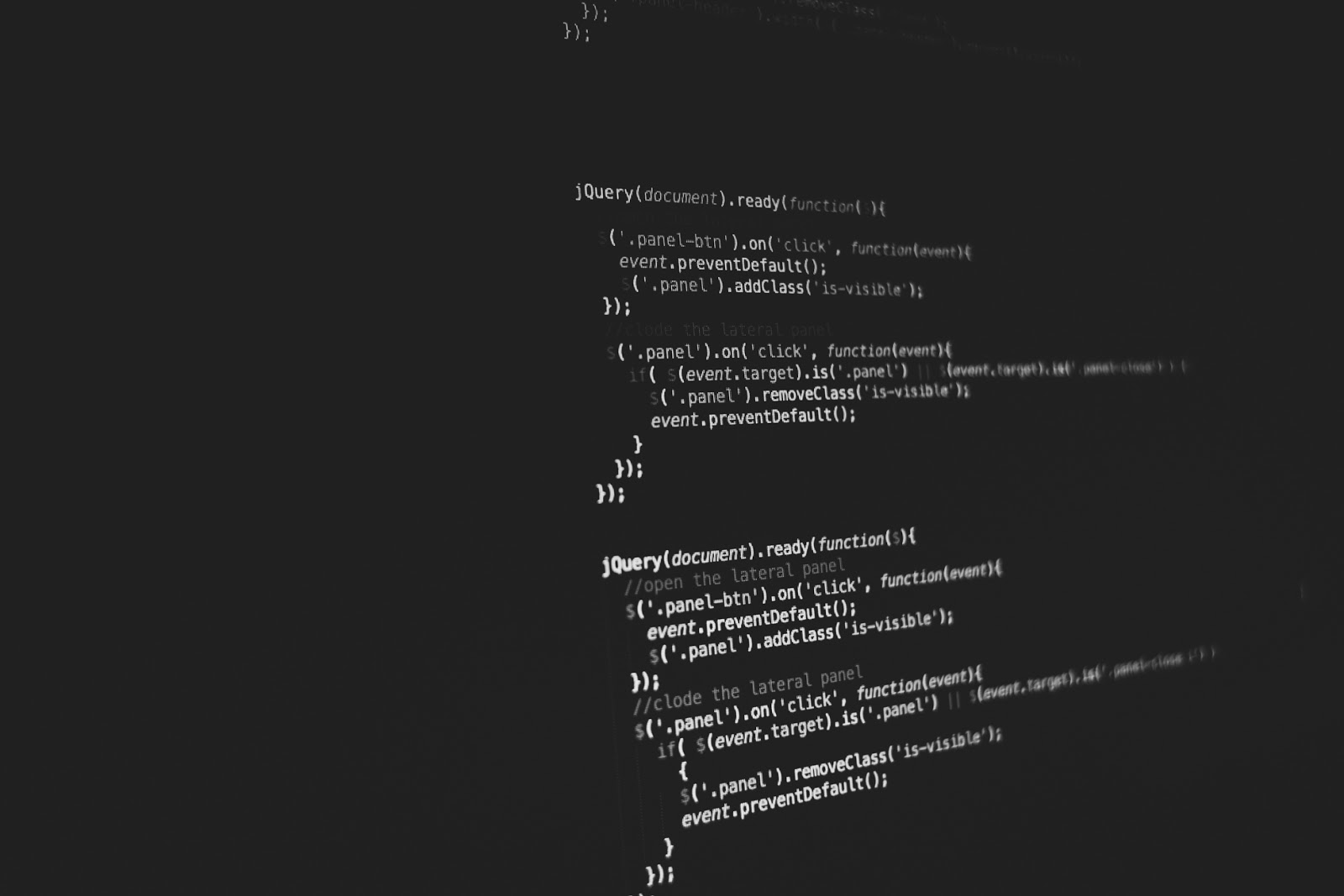 Wallpaper black and white coding | mywallpaperku | Wallpaper