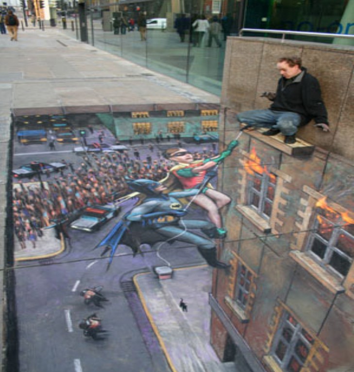 Incredible paintings: Julian Beever Pavement 3D Art