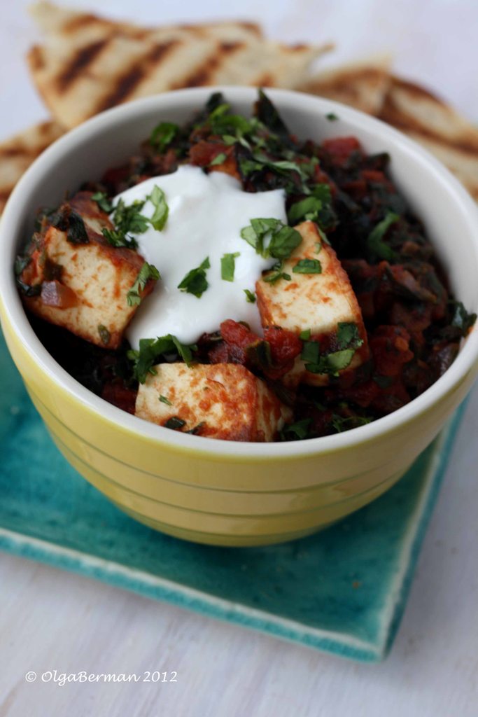 Mango & Tomato: Paneer with Tomatoes and Spinach Recipe