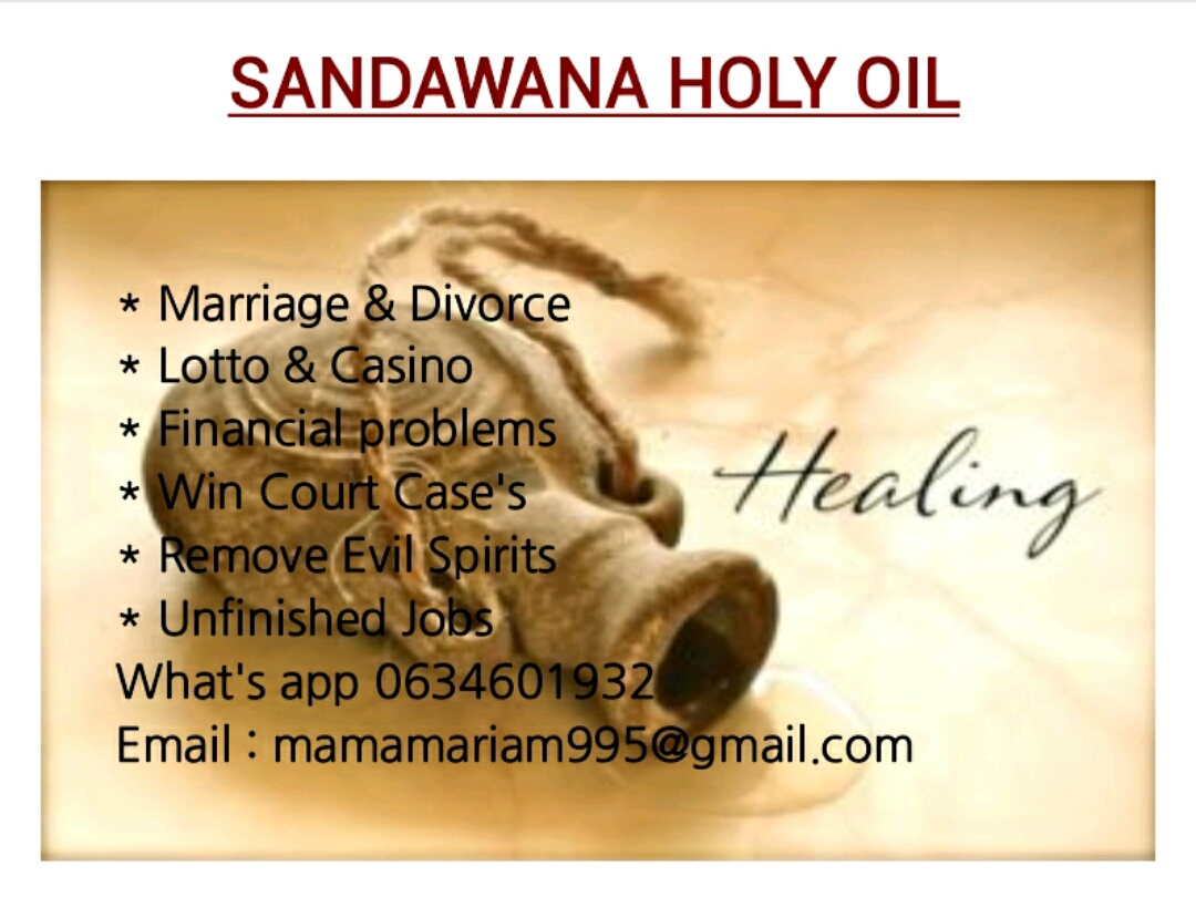 DR. SAADA: Sandawana oil in South Africa