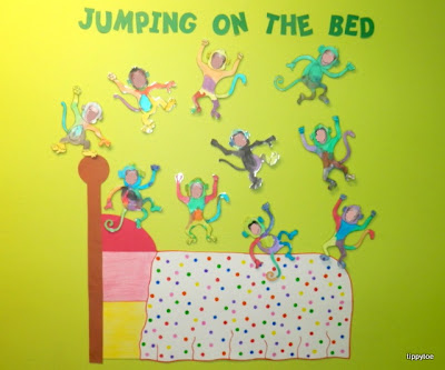 Tippytoe Crafts: Ten Little Monkeys {Class Display}