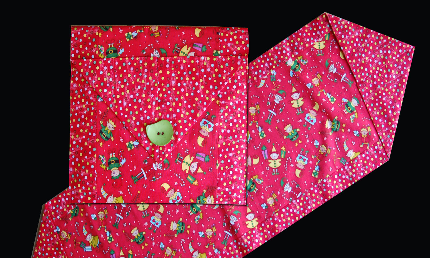 RGA Design LLC: Jolly Holiday ~ Free Patterns: Table Runner and Gift Bag