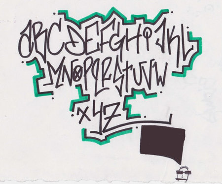 Graffiti Alphabet Letters on Paper by Atomicmufin || Graffiti Tutorial