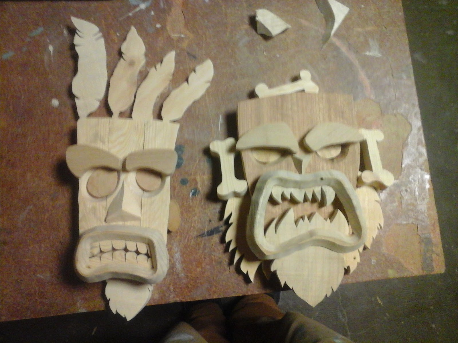 blog in my spoon: crash bandicoot masks