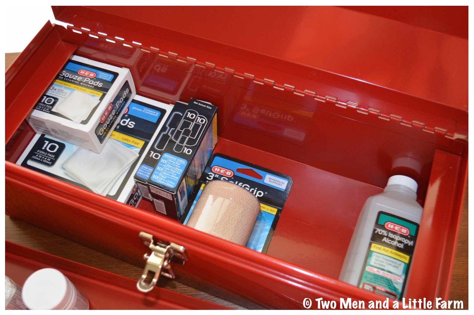 Two Men and a Little Farm: RED METAL FIRST AID KIT DIY