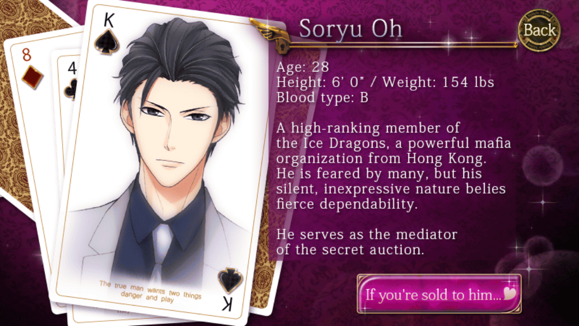 Otome-toshi: Kissed by the Baddest Bidder: Soryu Oh - Season 1 Main Story Review and CGs