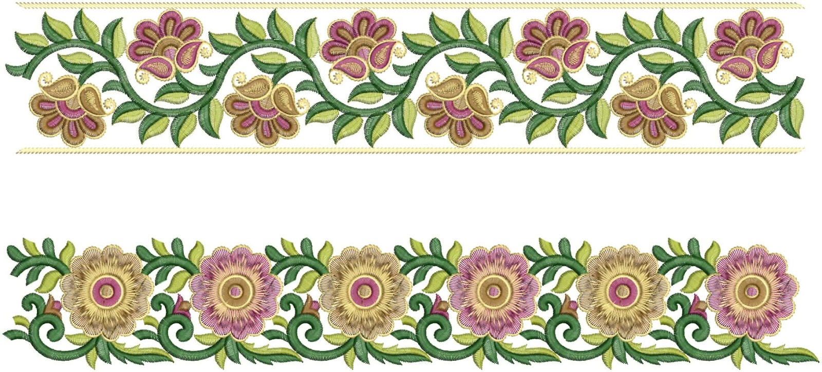 Embdesigntube: Border For Pakistani Pishwas Dress