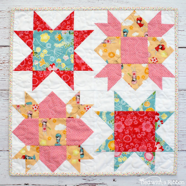 Tied with a Ribbon: Sweet Stars Sew Along - Machine and Free Motion ...