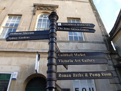 Bath Signs & Plaques - Britain All Over Travel Guide